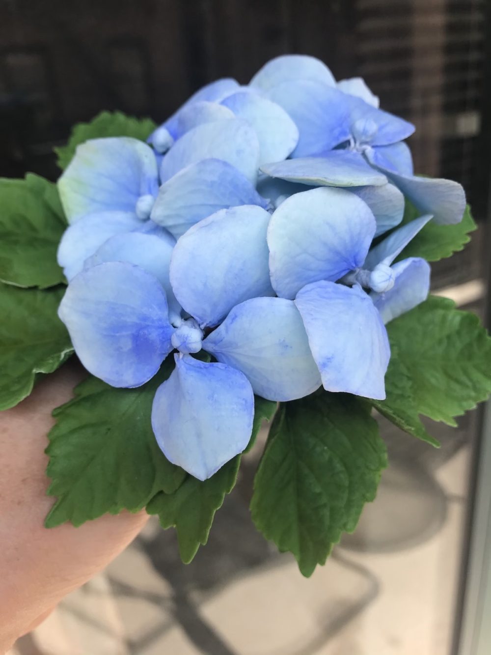 Sugar Hydrangea Class at Julia Fedorova Cakes • baste cut fold