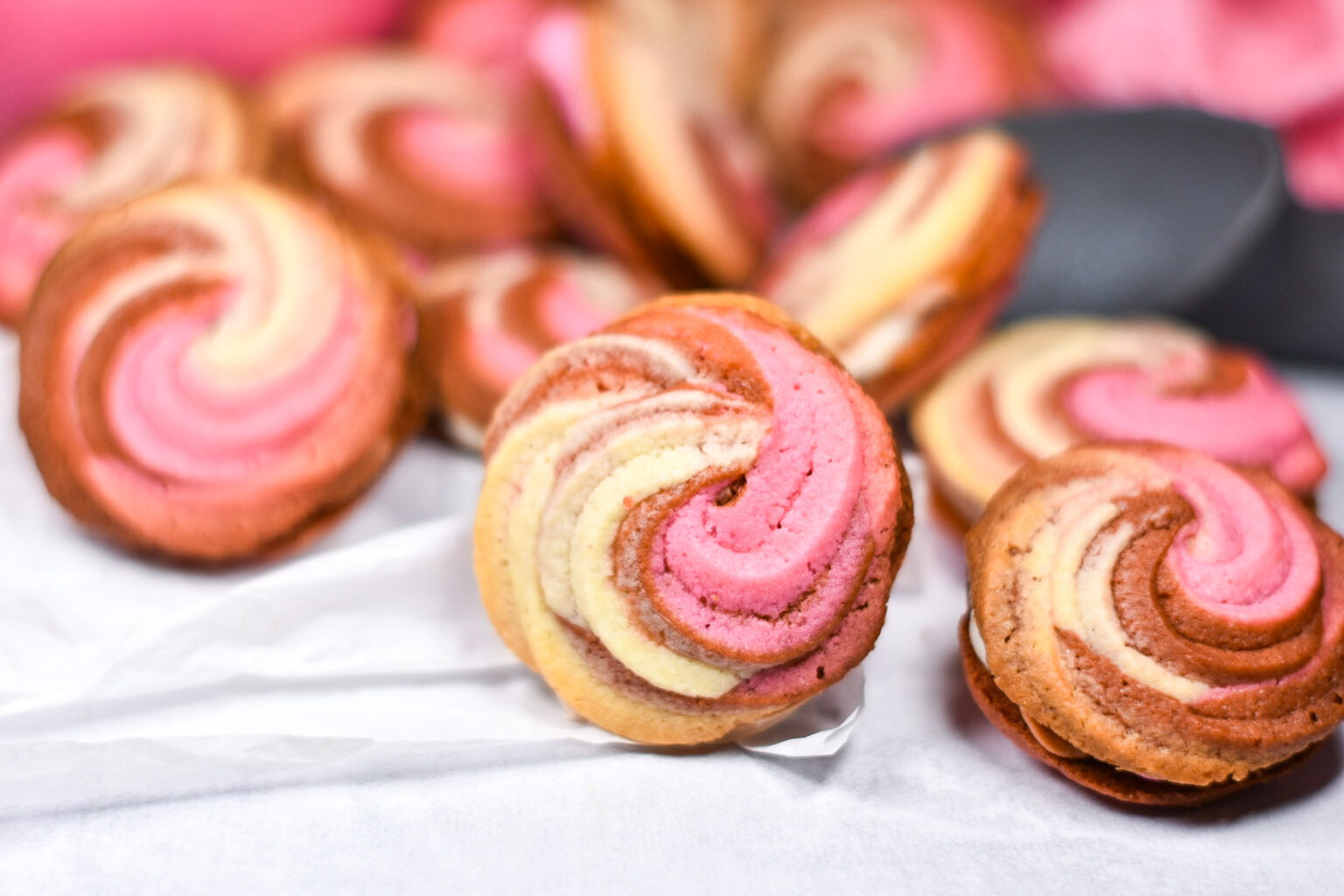 Neapolitan Butter Cookie Recipe • baste cut fold