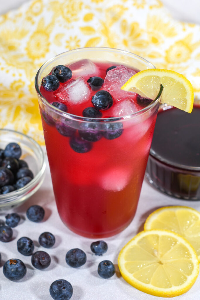 Blueberry Lemonade Recipe • baste cut fold