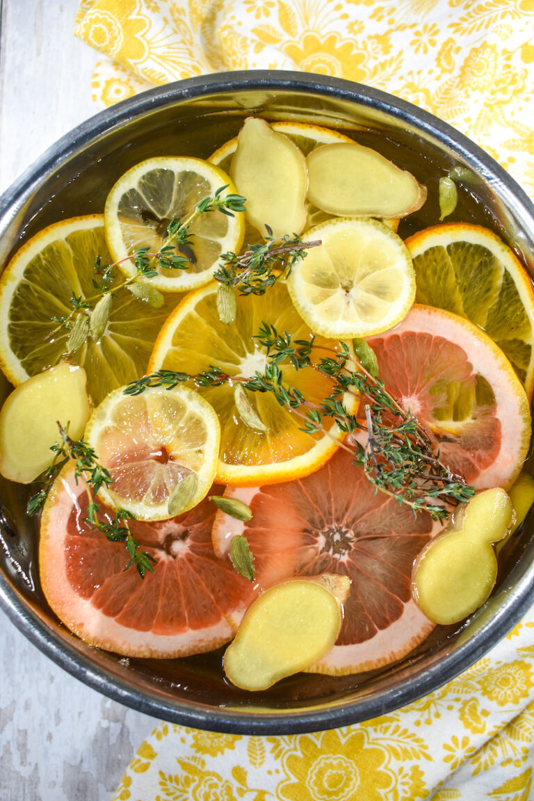 Citrus Simmer Pot Recipe • baste cut fold