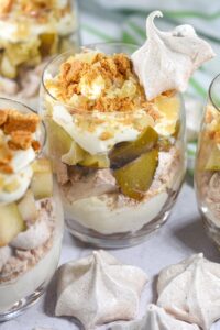 Eton Mess Recipe with Cinnamon and Pears • baste cut fold