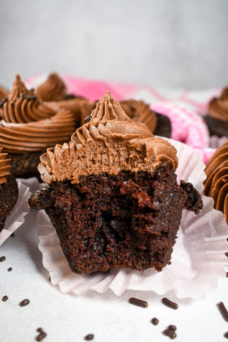 Eggless Chocolate Cupcakes • baste cut fold