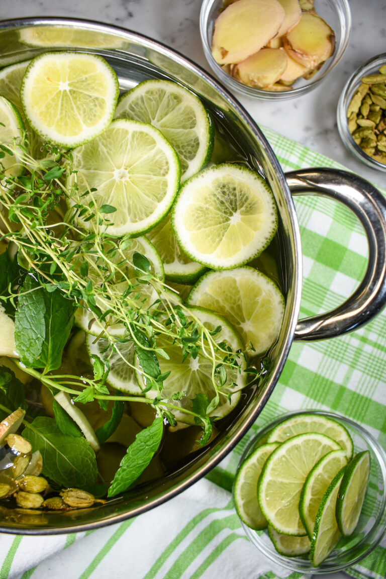 Lime Simmer Pot Recipe • baste cut fold
