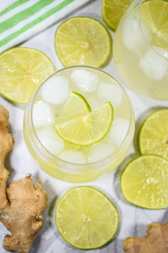 Ginger Limeade Recipe • baste cut fold