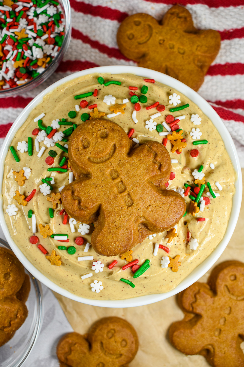 Gingerbread Christmas Dip Recipe • baste cut fold