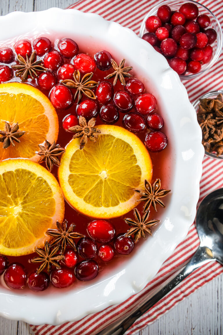 Cranberry Punch Recipe • baste cut fold