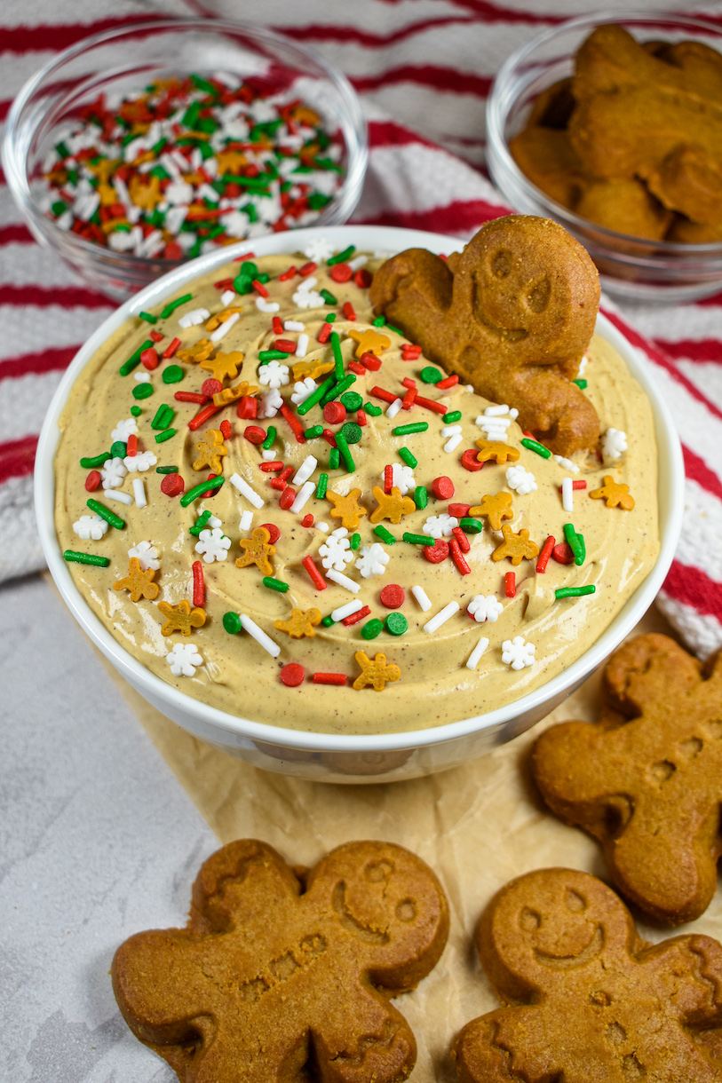 Gingerbread Christmas Dip Recipe • baste cut fold