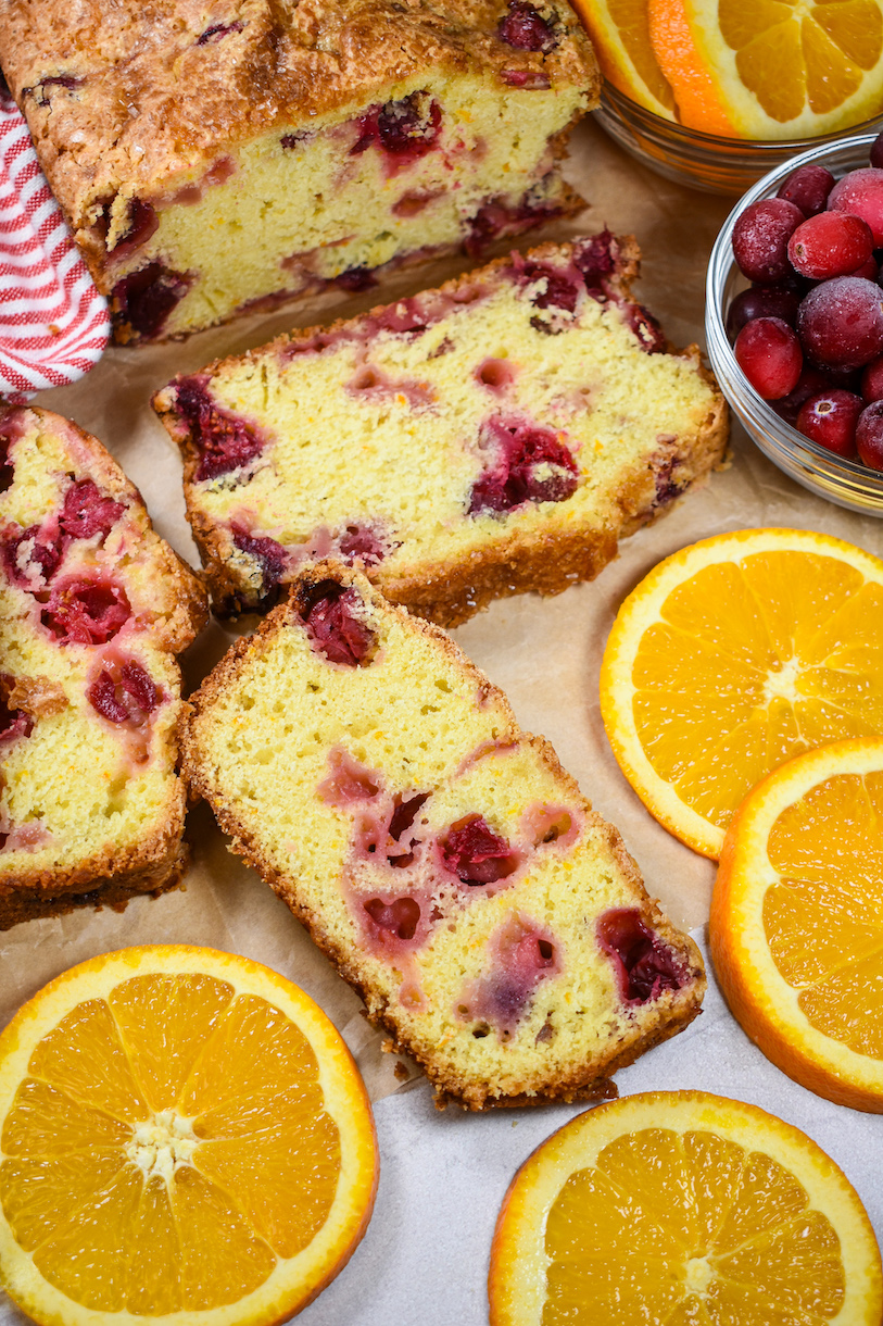 Cranberry Bread Recipe • baste cut fold