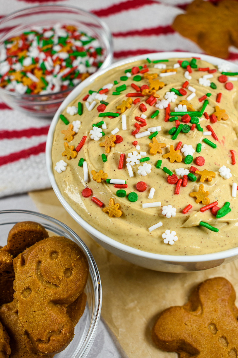 Gingerbread Christmas Dip Recipe • baste cut fold