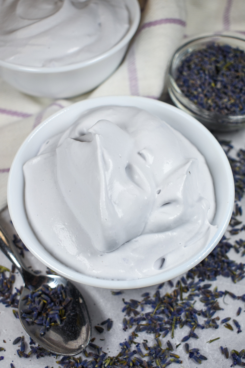 Lavender Whipped Cream • baste cut fold