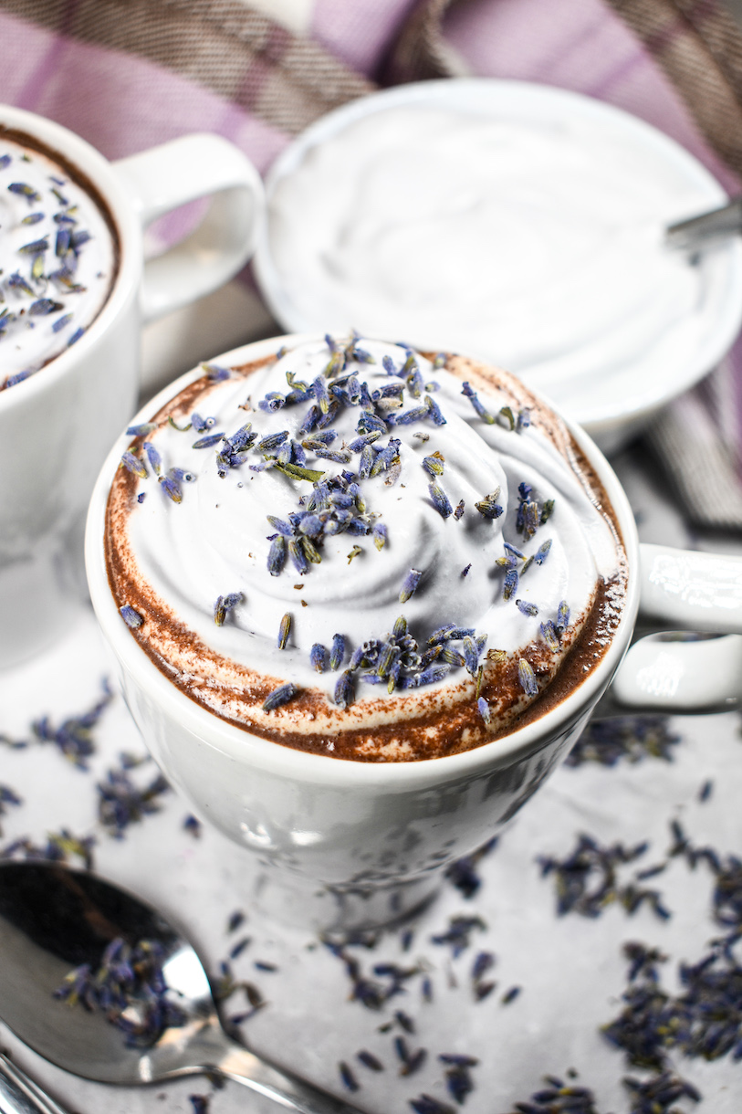 Lavender Hot Chocolate Recipe • baste cut fold