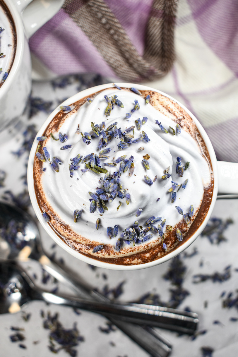 Lavender Hot Chocolate Recipe • baste cut fold