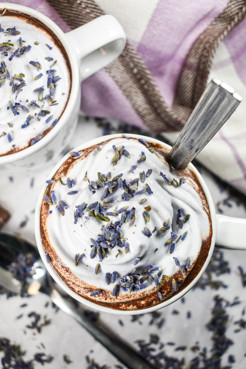Lavender Hot Chocolate Recipe • baste cut fold