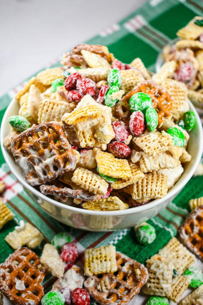 Christmas Chex Mix Recipe • baste cut fold
