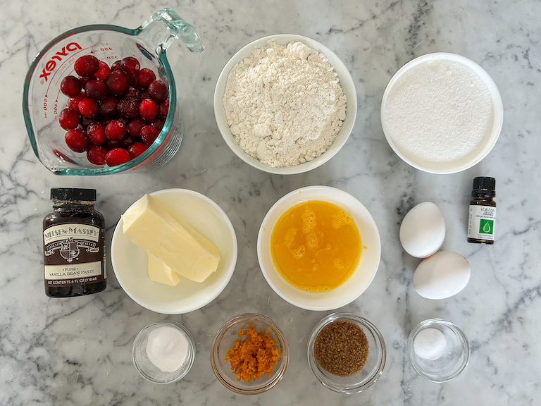 Cranberry Bread Recipe • baste cut fold